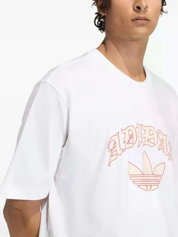 Adidas Graphic-print Logo-print T-shirt