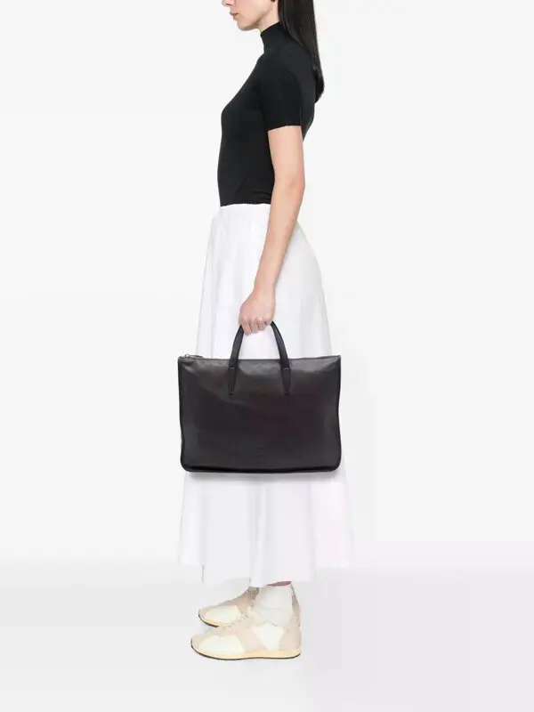 Loewe Leather Anagram Toledo Briefcase - Brown
