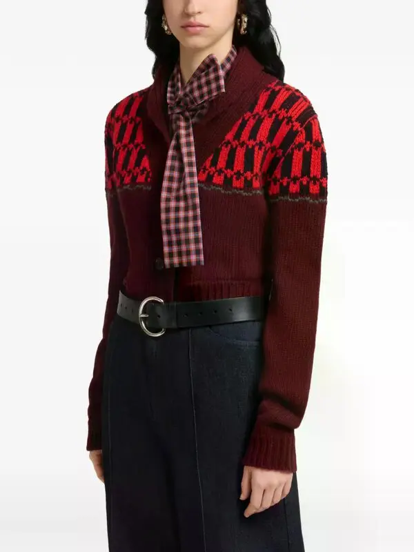 Marni Jacquard-knitted Cardigan