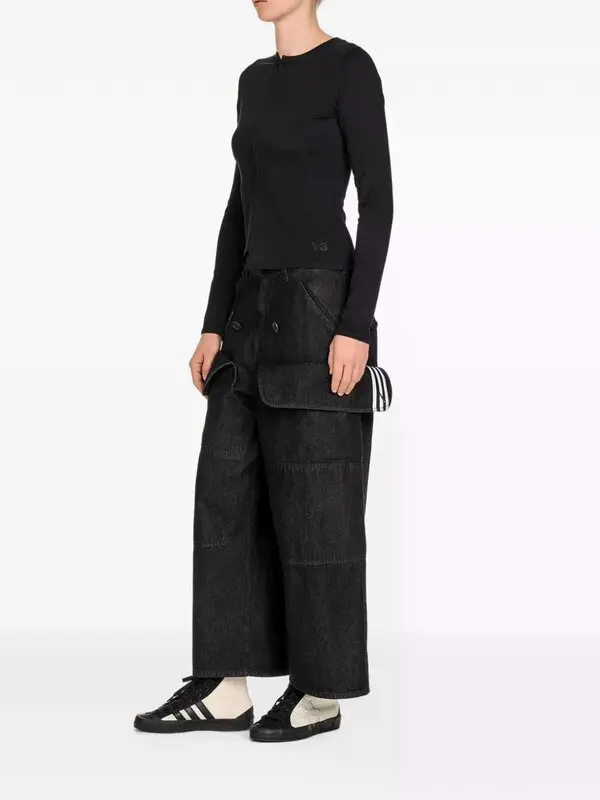 Y3 Fitted Long-sleeve T-shirt - Black