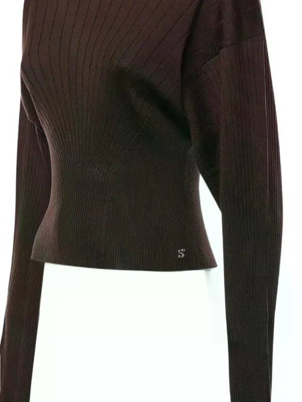 Sportmax Ribbed Virgin Wool Jumper