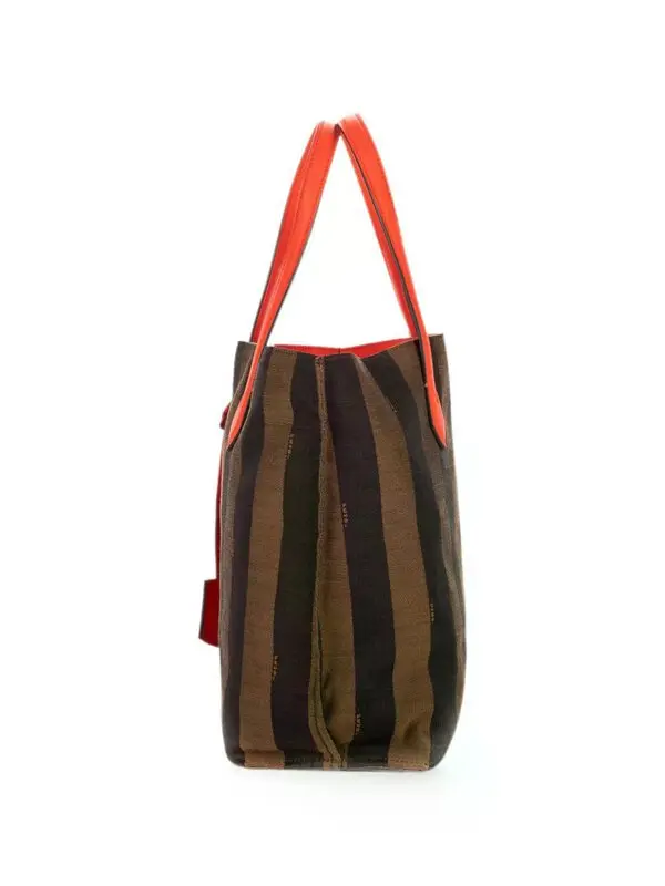 Fendi Pequin Striped Tote Bag