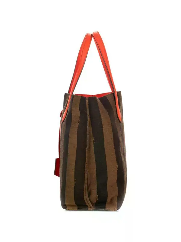 Fendi Pequin Striped Tote Bag