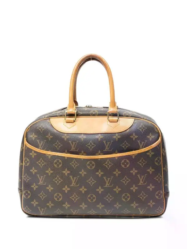 LOUIS VUITTON Monogram Deauville Tote Bag - Brown