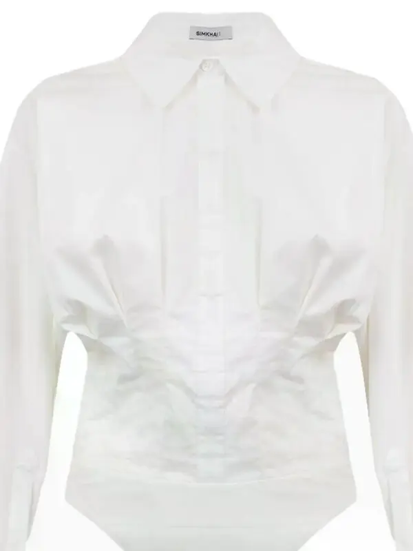 Simkhai Dolman Pleated Bodysuit