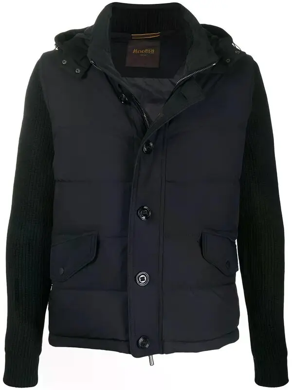 MOORER Padded Contrast Jacket
