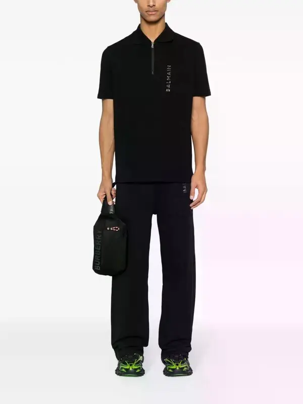 Balmain Logo-lettering Polo Shirt