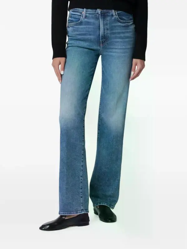 MOTHER The Kick It Faded-effect Jeans - Blue