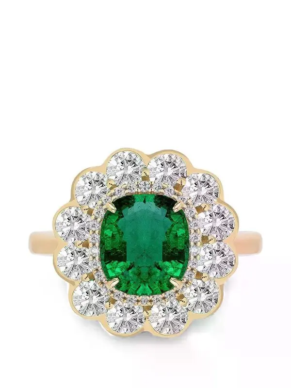 Goshwara G-one Emerald And Diamond Ring