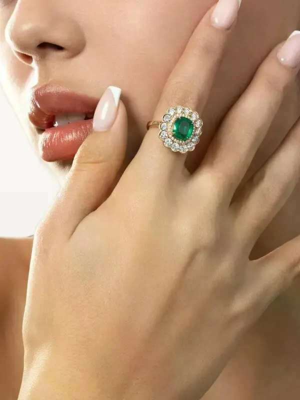 Goshwara G-one Emerald And Diamond Ring
