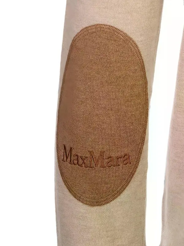 Max Mara Logo-embroidered Elbow-patch Sweater