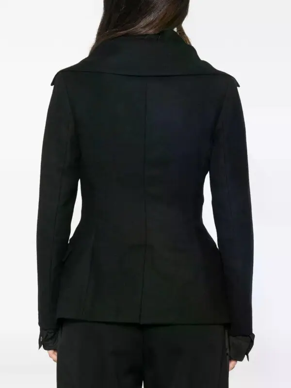 Yohji Yamamoto Asymmetric Flap-pocket Jacket