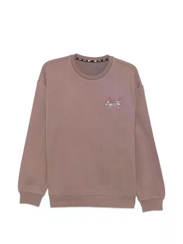 Liu Jo Rhinestone-embellished Drop-shoulder Sweatshirt