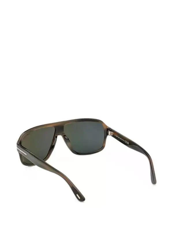 TOM FORD William Tortoiseshell-effect Rectangle-frame Sunglasses