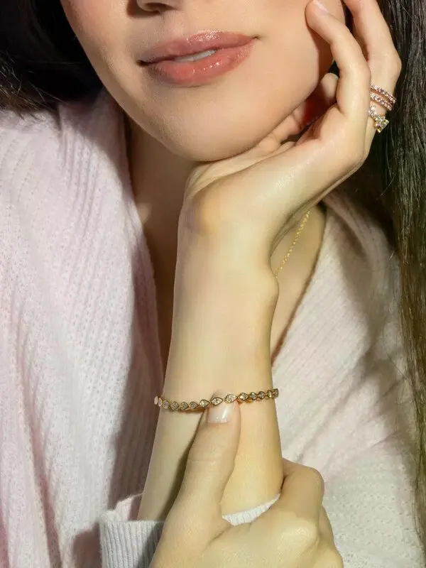 ANITA KO 18k Rose Gold Diamond Tennis Bracelet