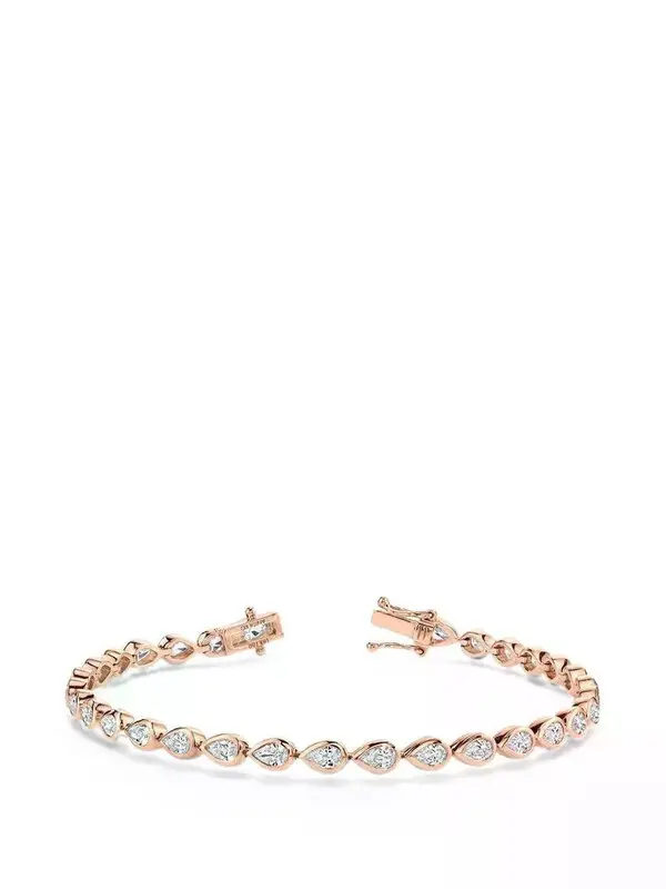 ANITA KO 18k Rose Gold Diamond Tennis Bracelet - Pink
