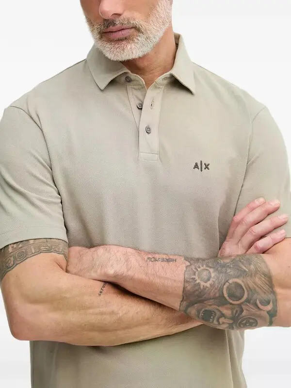 Armani Exchange Logo-embroidered Polo Shirt