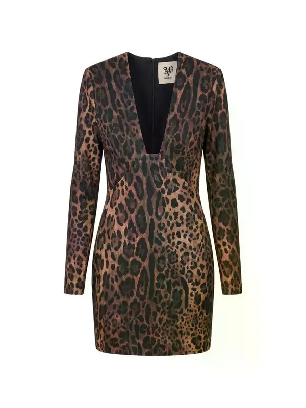 ANIYE BY Ira Leopard-print V-neck Dress