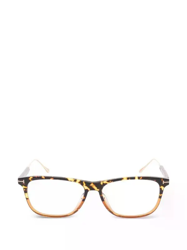 TOM FORD 2020s Tortoiseshell-effect Square-frame Glasses - Brown