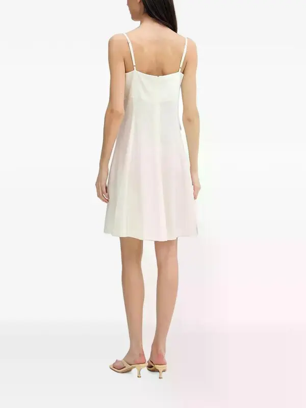 GAUDI V-neck Flared Mini Dress