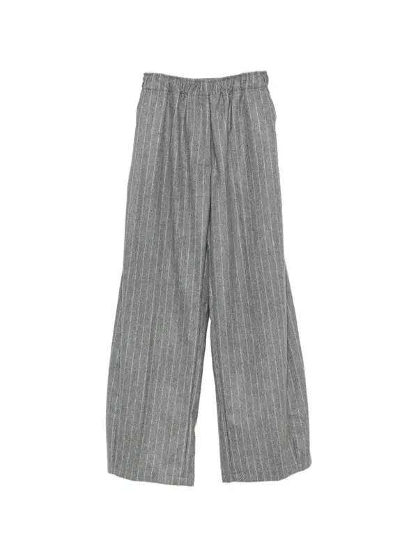 THELATEST Pinstripe Wide-leg Trousers
