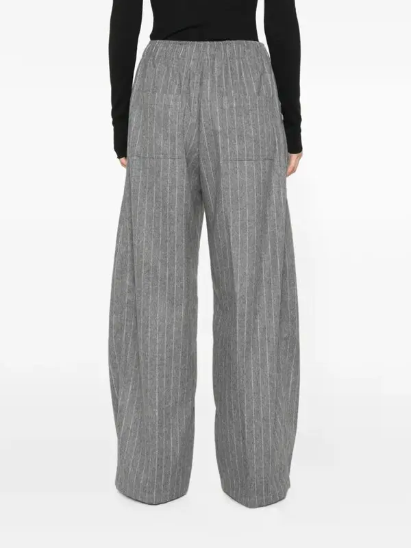 THELATEST Pinstripe Wide-leg Trousers