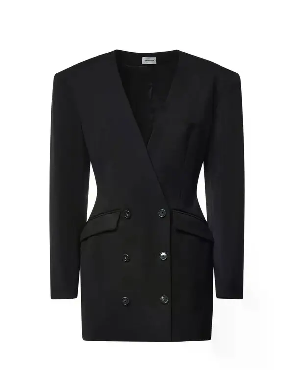 Andamane Double-breasted Collarless Jacket