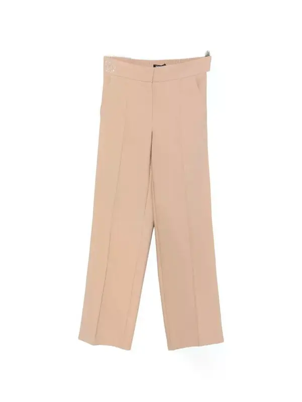 BETTY BARCLAY Side-stripe Crystal-embellished Trousers - Neutrals