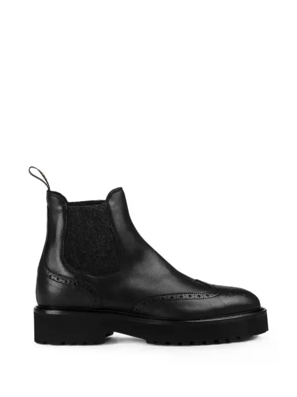 DOUCAL'S Brogue-detail Ankle Boots