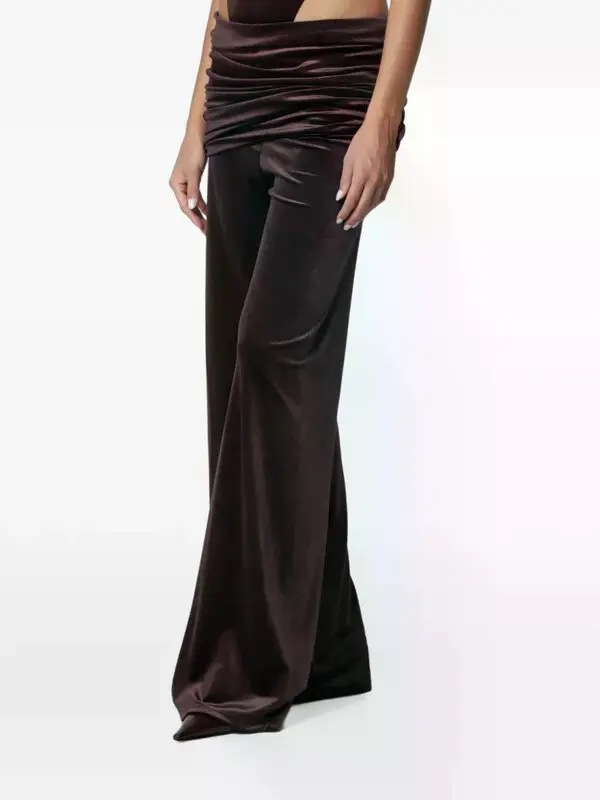 Andamane Draped Wide-leg Trousers
