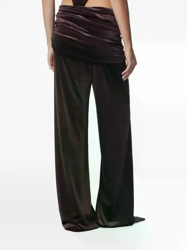 Andamane Draped Wide-leg Trousers