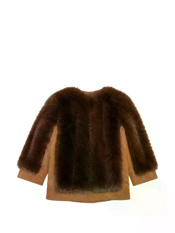 Ermanno Scervino Faux-fur Panelled Coat