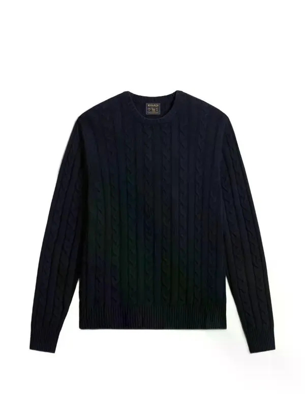 Woolrich Cable-knit Crew Neck Sweater
