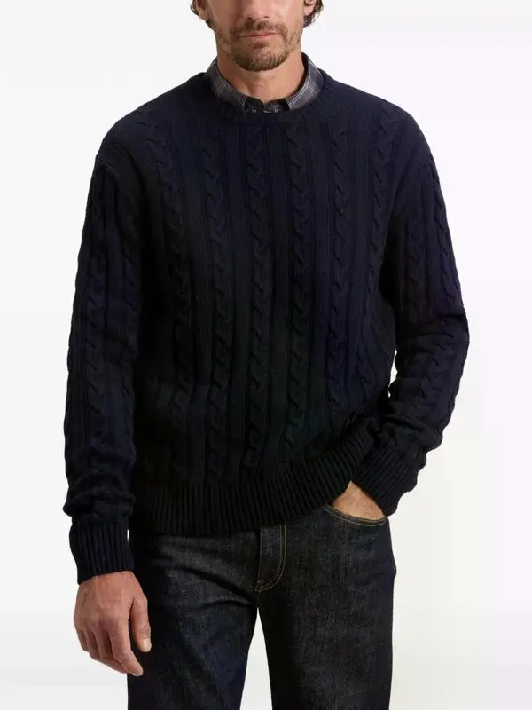 Woolrich Cable-knit Crew Neck Sweater