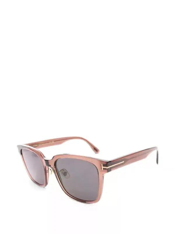 TOM FORD Square Frame Sunglasses - Brown