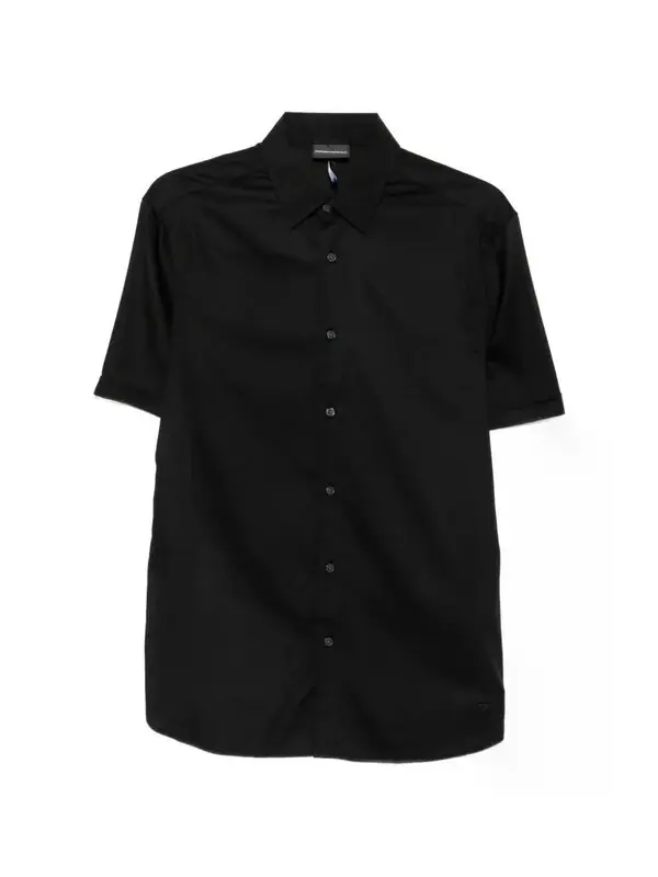 Emporio Armani Short-sleeves Button-up Shirt - Black