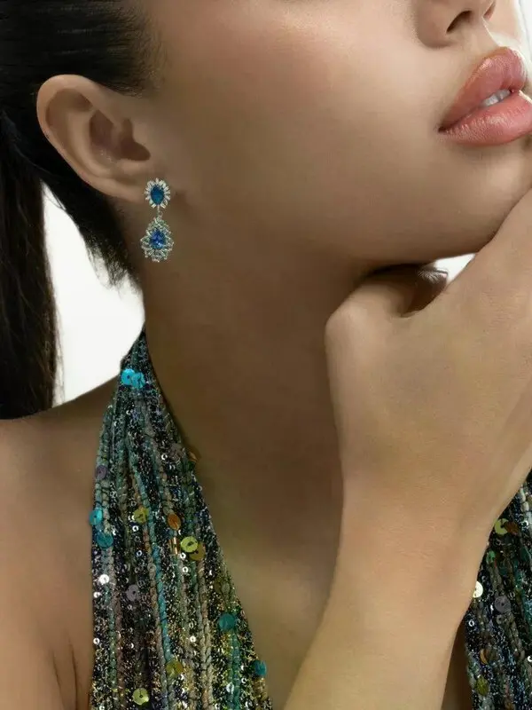 SUZANNE KALAN Sapphire Drop Earrings