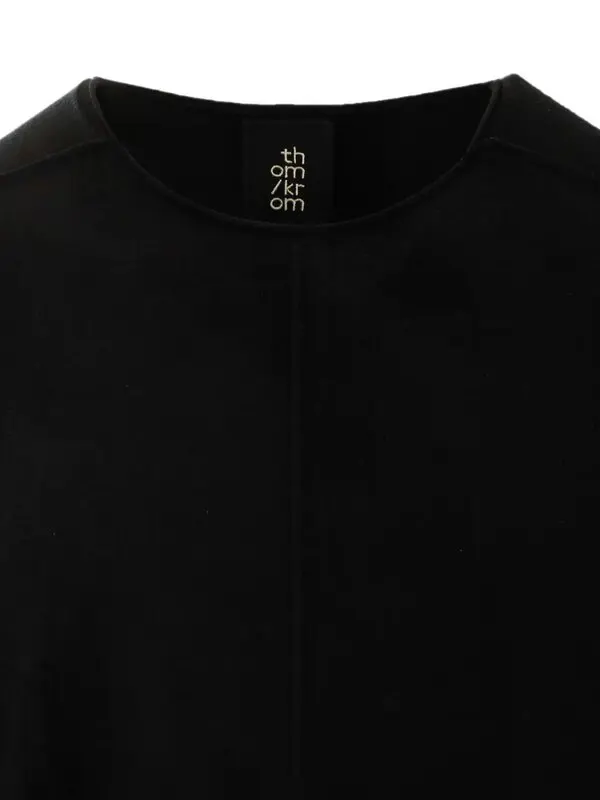THOM KROM Exposed-seam Crew-neck Sweater