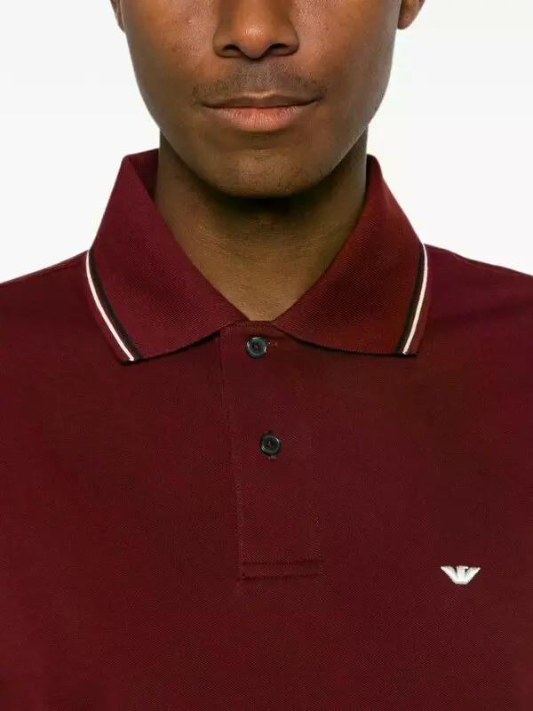 Emporio Armani Logo-patch Polo Shirt