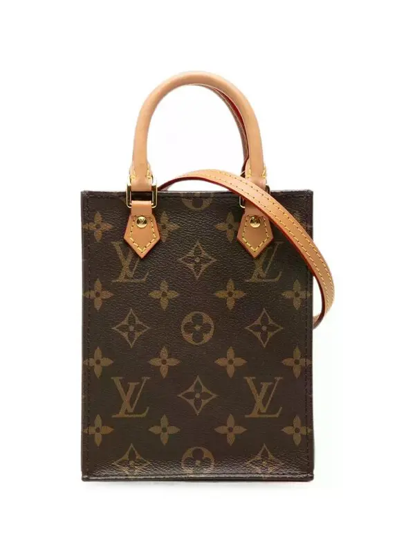 LOUIS VUITTON 2020 Monogram Petit Sac Plat Satchel