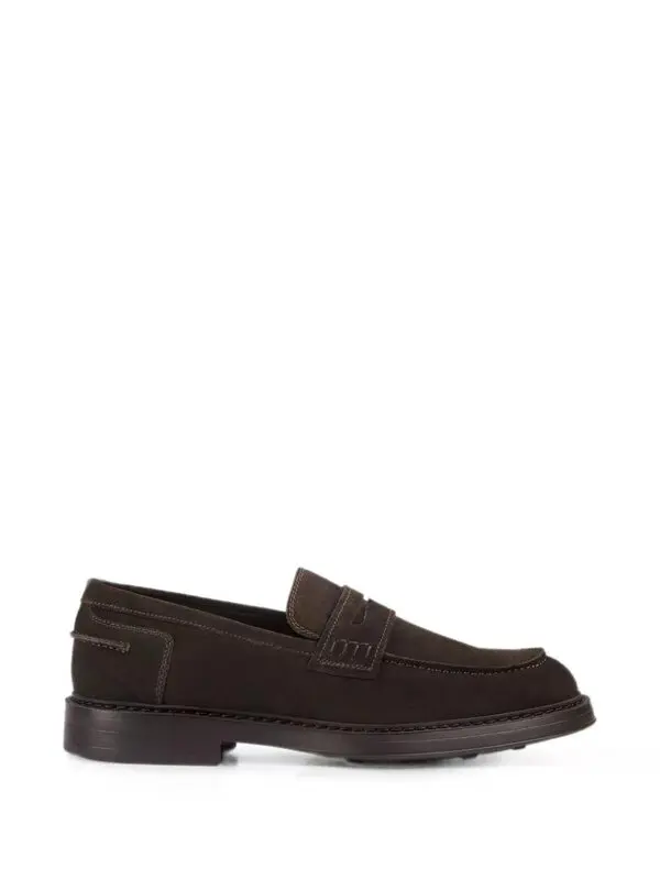 DOUCAL'S Suede Blake-stitched Loafers