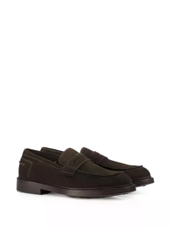 DOUCAL'S Suede Blake-stitched Loafers