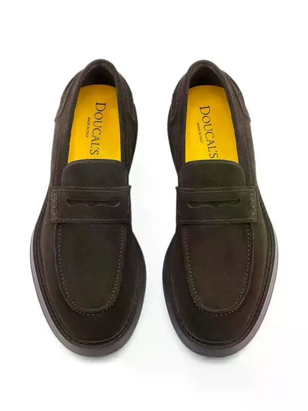 DOUCAL'S Suede Blake-stitched Loafers