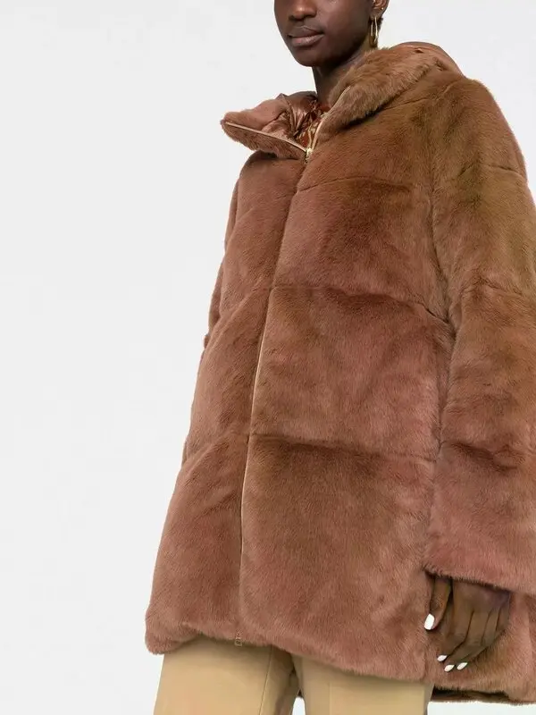 Herno Faux-fur Padded Hooded Coat