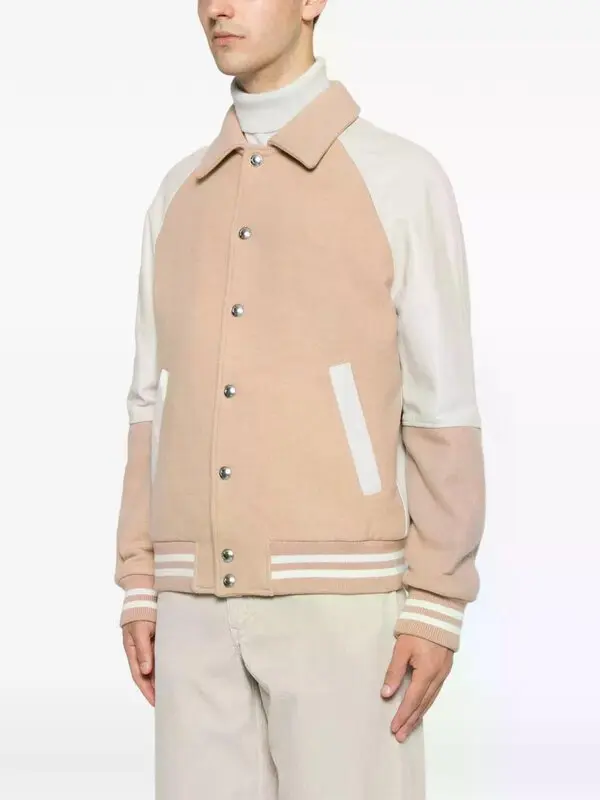 Eleventy Panelled Wool Bomber Jacket