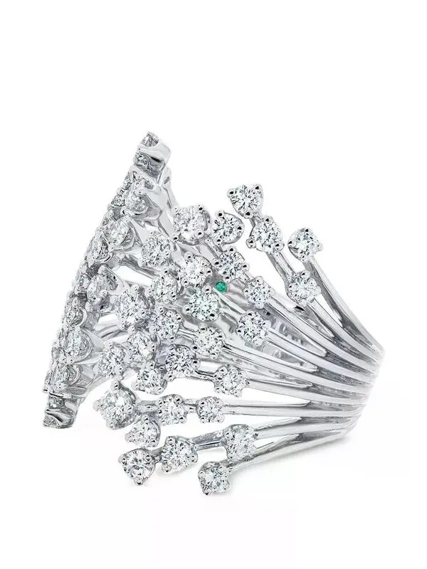 GRAZIELA Açaí Diamond Ring - Silver