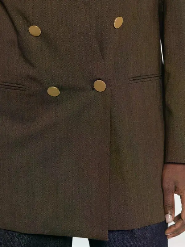 Alberta Ferretti Double-breasted Blazer With Welt Pockets