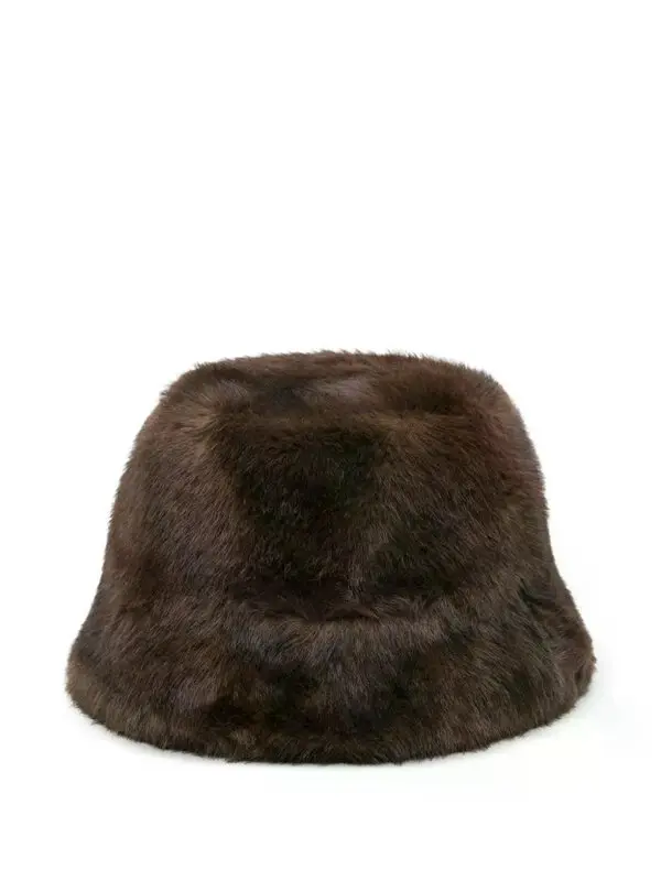 P.a.r.o.s.h Faux-fur Bucket Hat - Brown