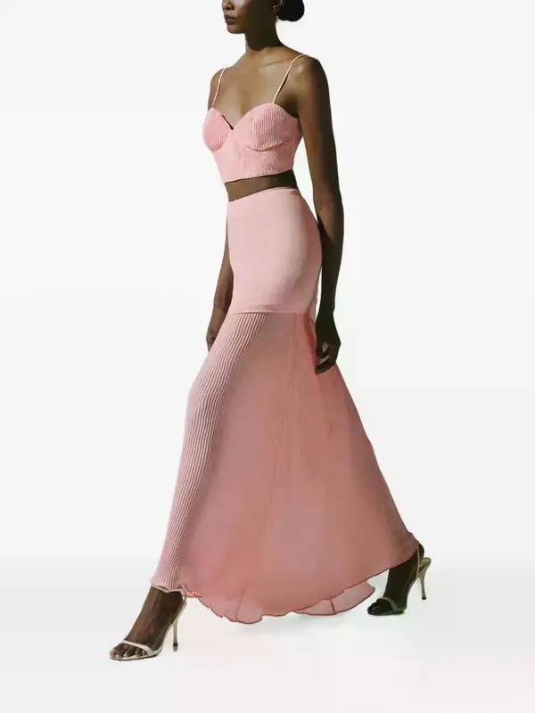 BAOBAB Asymmetrical Pleated Maxi Skirt