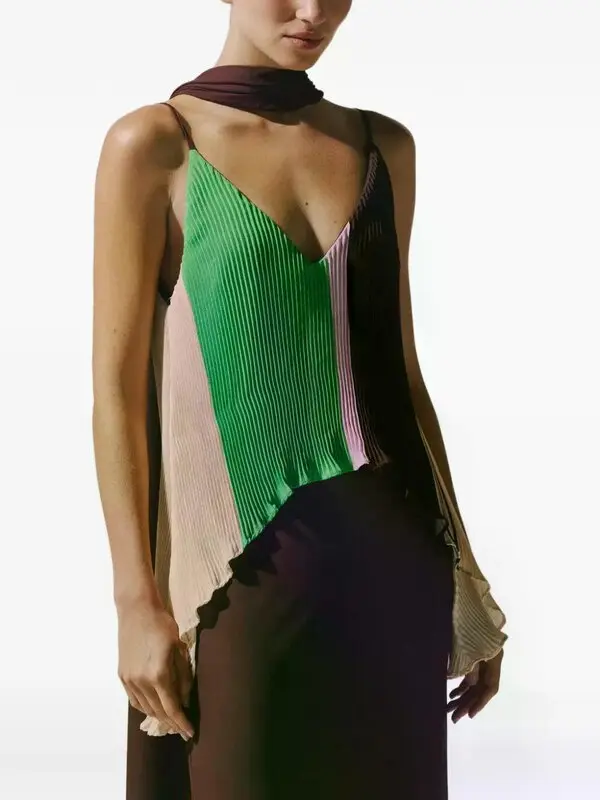 BAOBAB Pleated Danielle Layered Maxi Dress